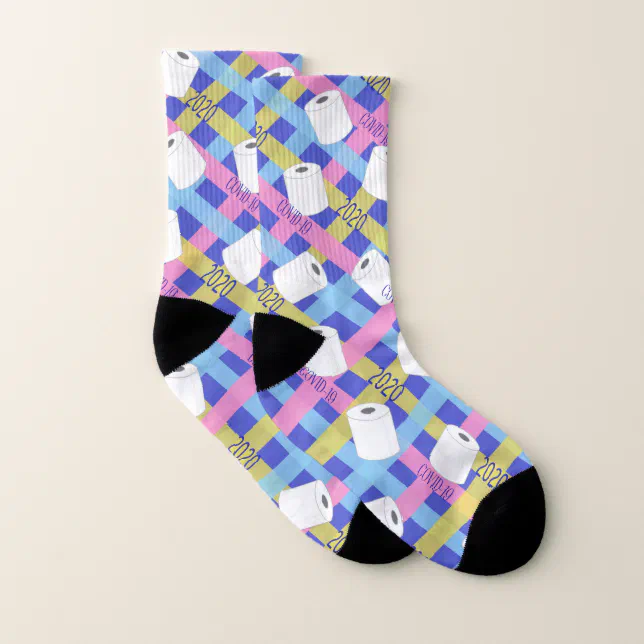 Toilet Paper COVID19 2020 Socks | Zazzle
