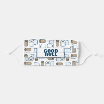 Toilet Paper Roll Adult Cloth Face Mask | Zazzle