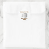 Toilet Paper Shortage Classic Round Sticker | Zazzle