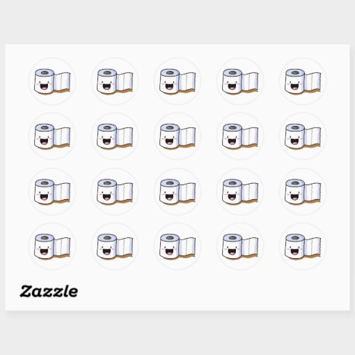 toilet paper sticker | Zazzle