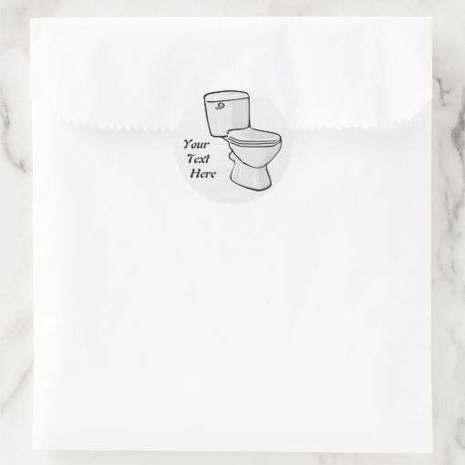 Toilet Sticker | Zazzle