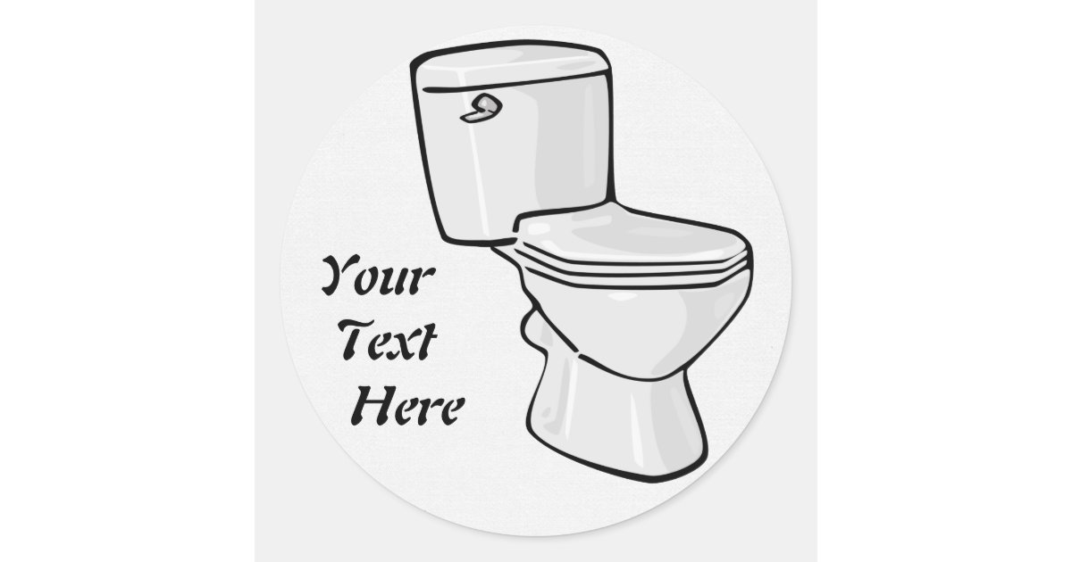 Toilet Sticker | Zazzle