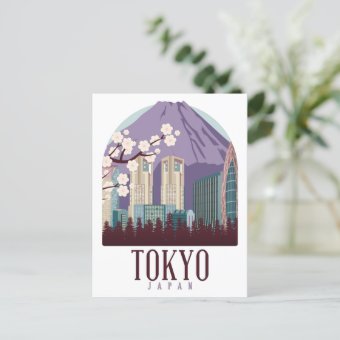 Tokyo Japan Japan Vintage Travel Postcard | Zazzle