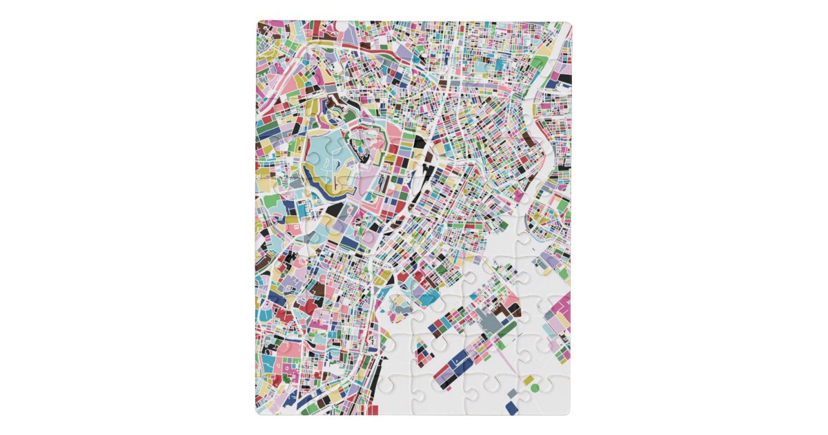 Tokyo Japan Map Jigsaw Puzzle | Zazzle