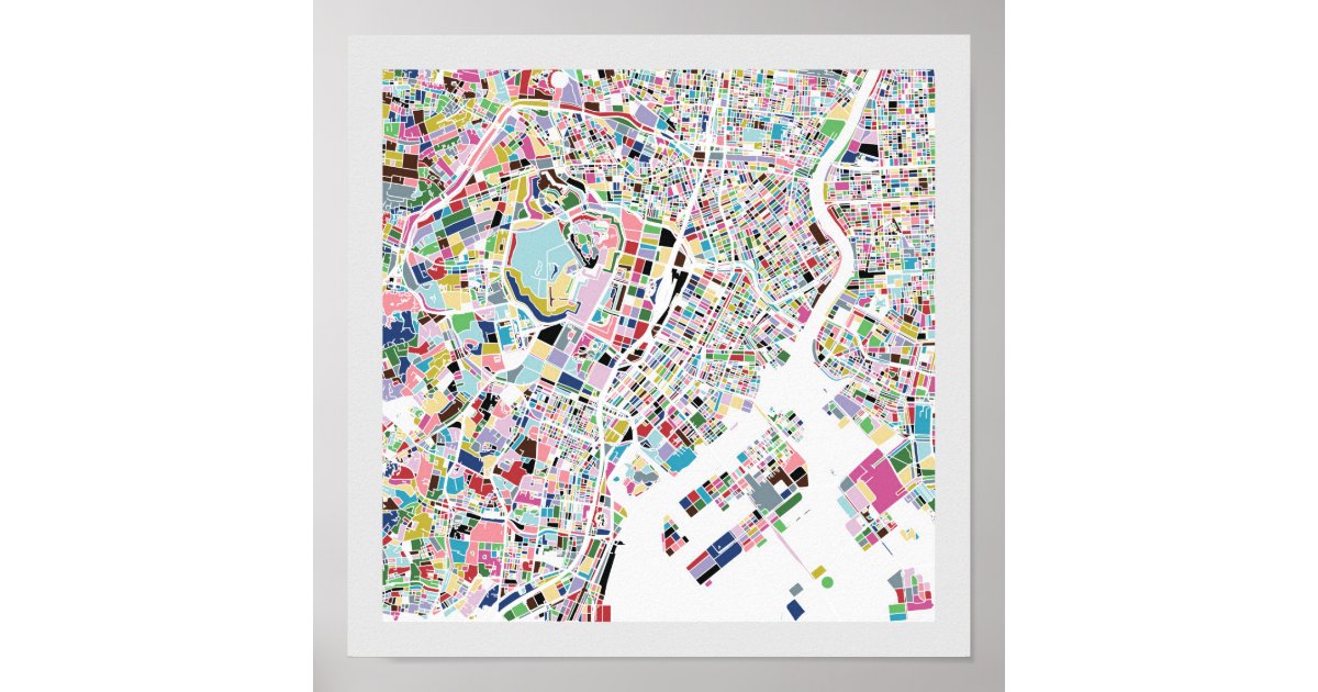 Tokyo Japan Map Poster | Zazzle