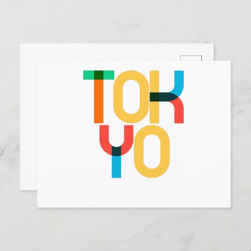 Tokyo Japan Pop Art Letters Postcard | Zazzle