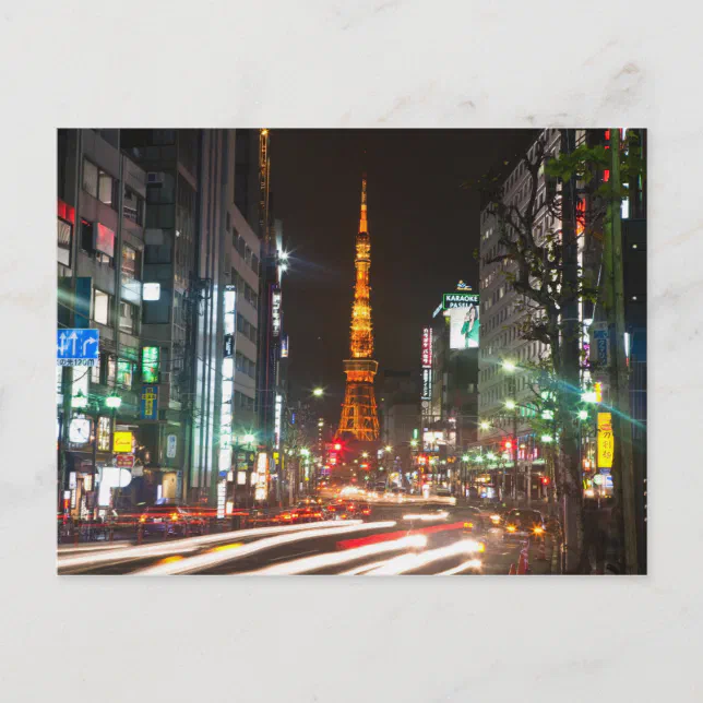 Tokyo, Japan. Tokyo Tower is a communications Postcard | Zazzle