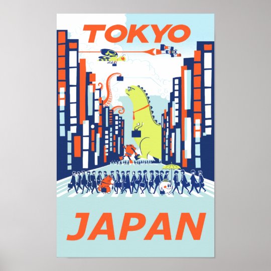 Tokyo, Japan travel poster | Zazzle.com