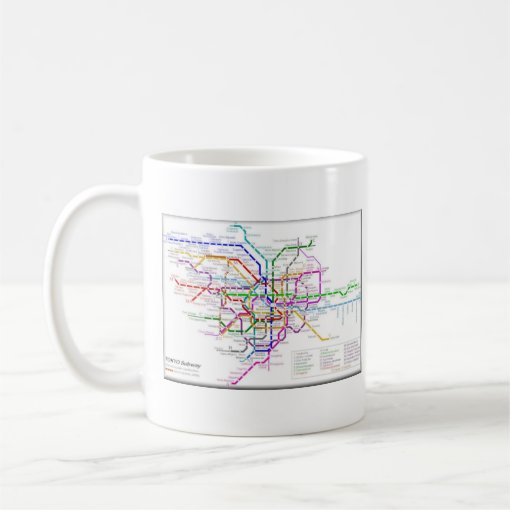 Tokyo Metro Map Coffee Mug | Zazzle
