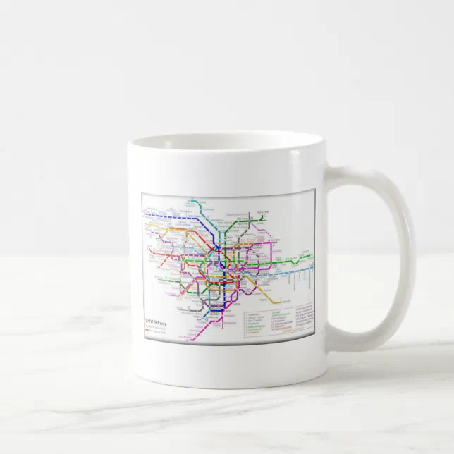 Tokyo Metro Map Coffee Mug | Zazzle