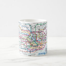 Tokyo Subway Map Mug | Zazzle