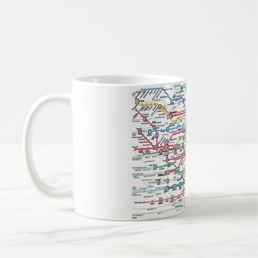 Tokyo Subway Map Mug | Zazzle