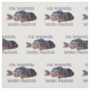 Bass Fish Fabric | Zazzle