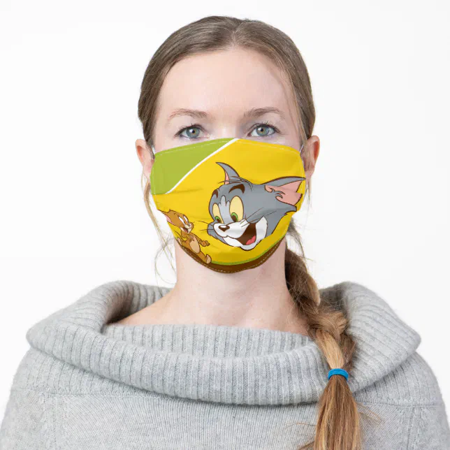 Tom And Jerry Adult Cloth Face Mask | Zazzle