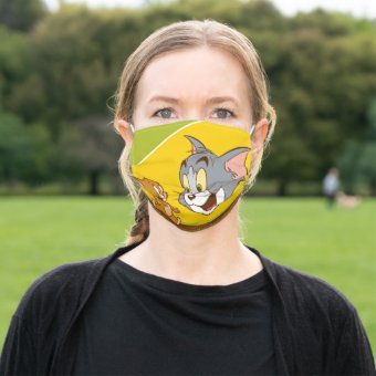Tom And Jerry Adult Cloth Face Mask | Zazzle