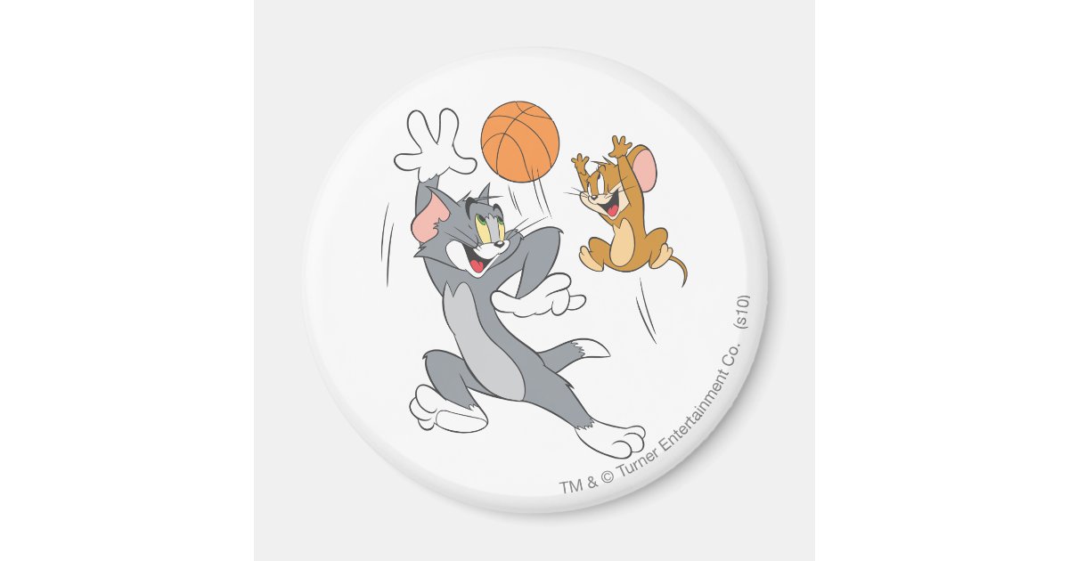 Tom and Jerry Basketball 1 Magnet | Zazzle