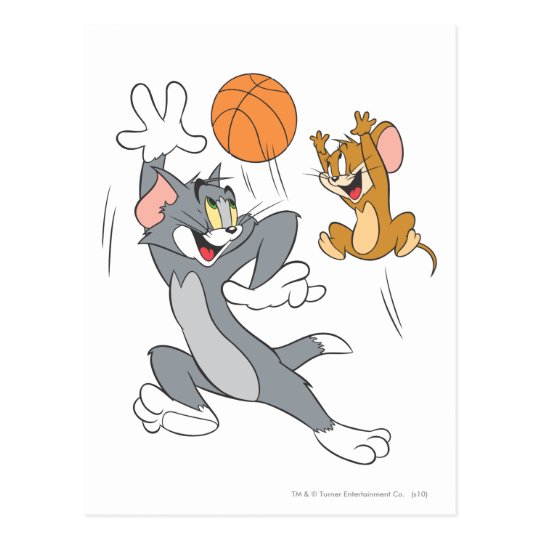 Tom and Jerry Basketball 1 Postcard | Zazzle.com