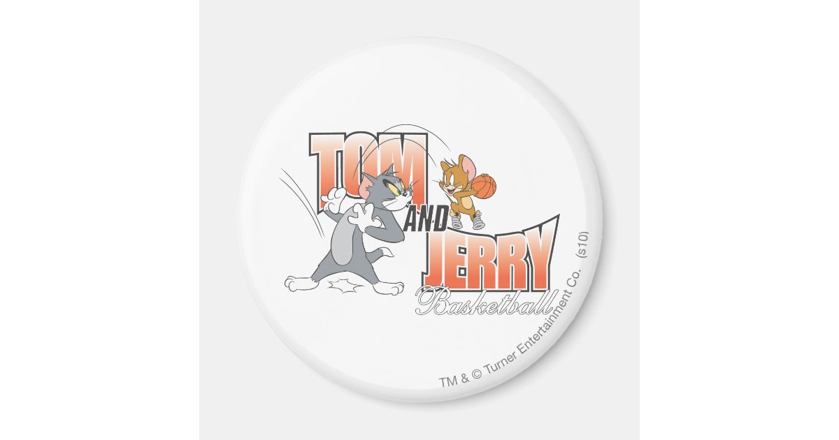 Tom and Jerry Basketball 3 Magnet | Zazzle