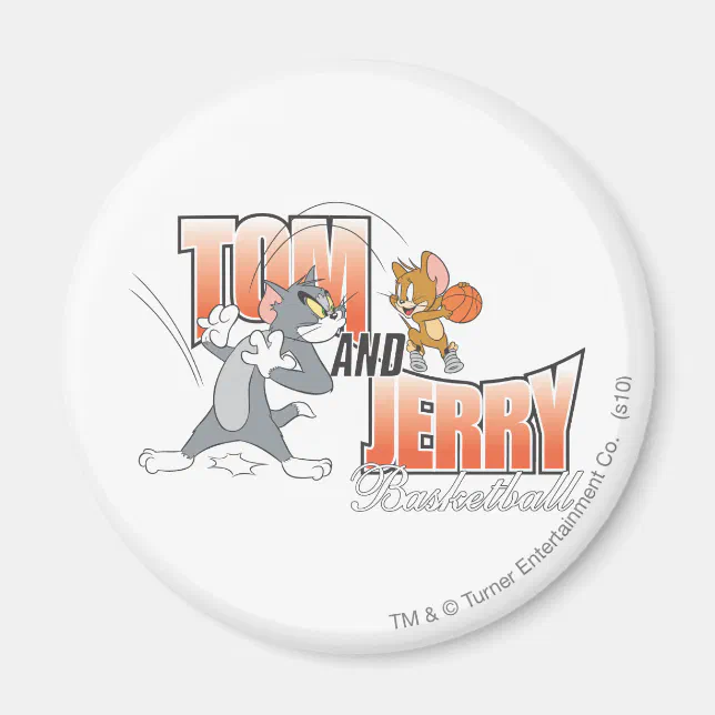 Tom and Jerry Basketball 3 Magnet | Zazzle