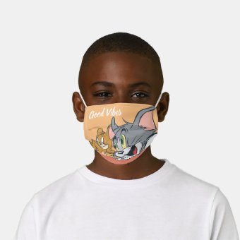 Tom and Jerry Best Buds Kids' Cloth Face Mask | Zazzle