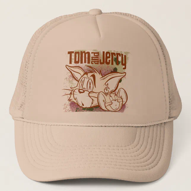 Tom and Jerry Brown and Green Trucker Hat | Zazzle