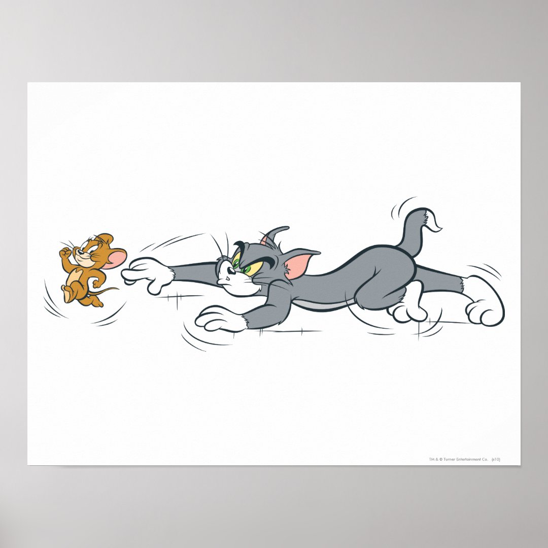 Tom and Jerry Chase Poster | Zazzle