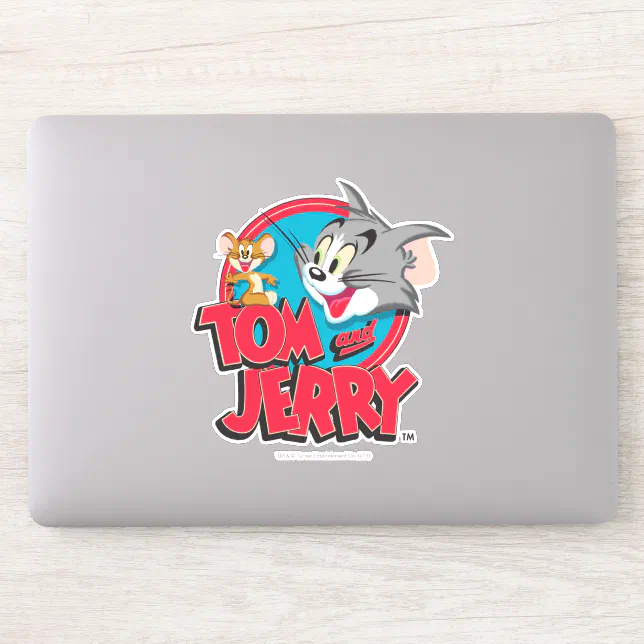 Tom and Jerry Classic Logo Sticker | Zazzle
