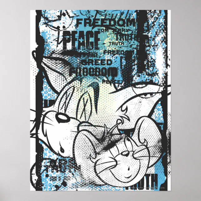 Tom and Jerry Grimey Poster | Zazzle