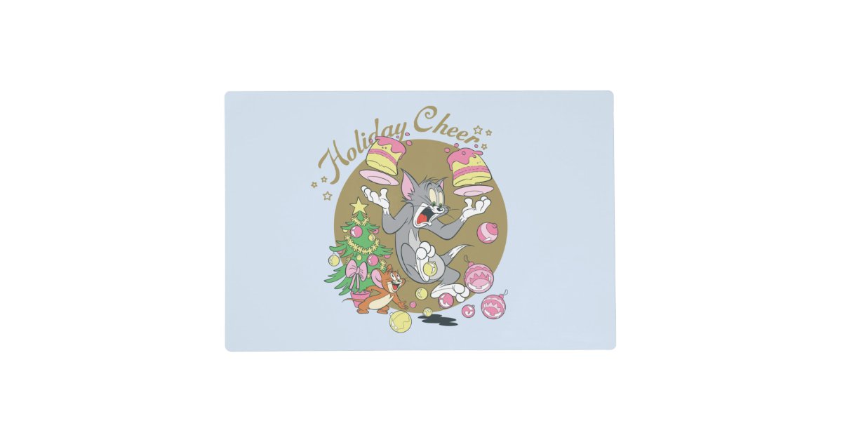 Tom and Jerry Holiday Cheer Placemat | Zazzle
