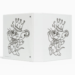 Tom and Jerry King Jerry 3 Ring Binder | Zazzle