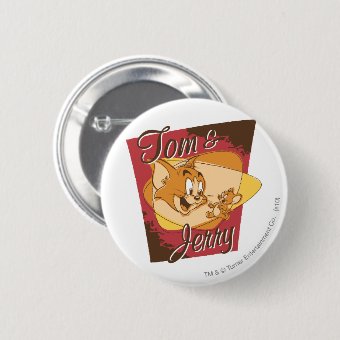 Tom and Jerry Logo 2 Button | Zazzle