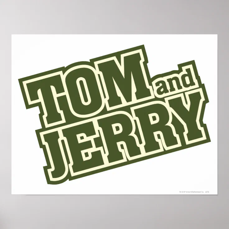 Tom and Jerry Logo 3 Poster | Zazzle