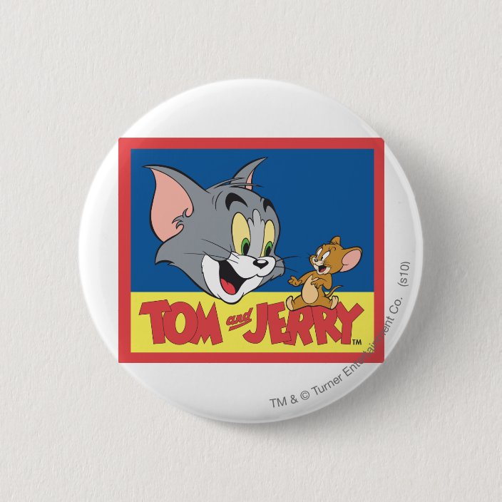 Tom And Jerry Logo Flat Pinback Button | Zazzle.com