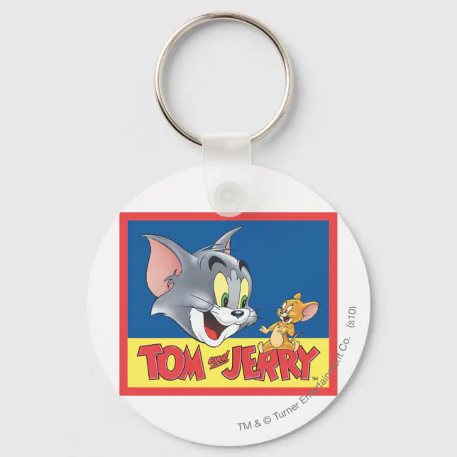 Tom And Jerry Logo Shaded Keychain | Zazzle