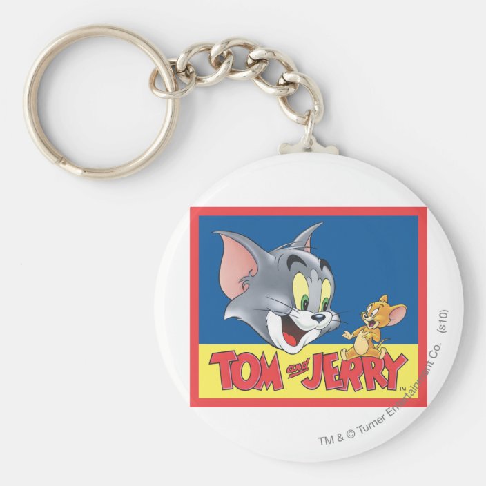 Tom And Jerry Logo Shaded Keychain | Zazzle.com