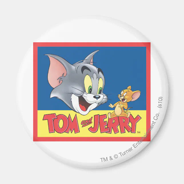 Tom And Jerry Logo Shaded Magnet | Zazzle