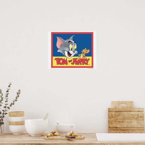 Tom And Jerry Logo Shaded Poster | Zazzle
