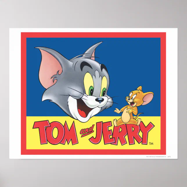 Tom And Jerry Logo Shaded Poster | Zazzle