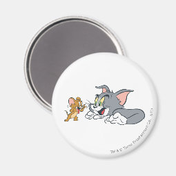 Tom and Jerry Make Faces Magnet | Zazzle