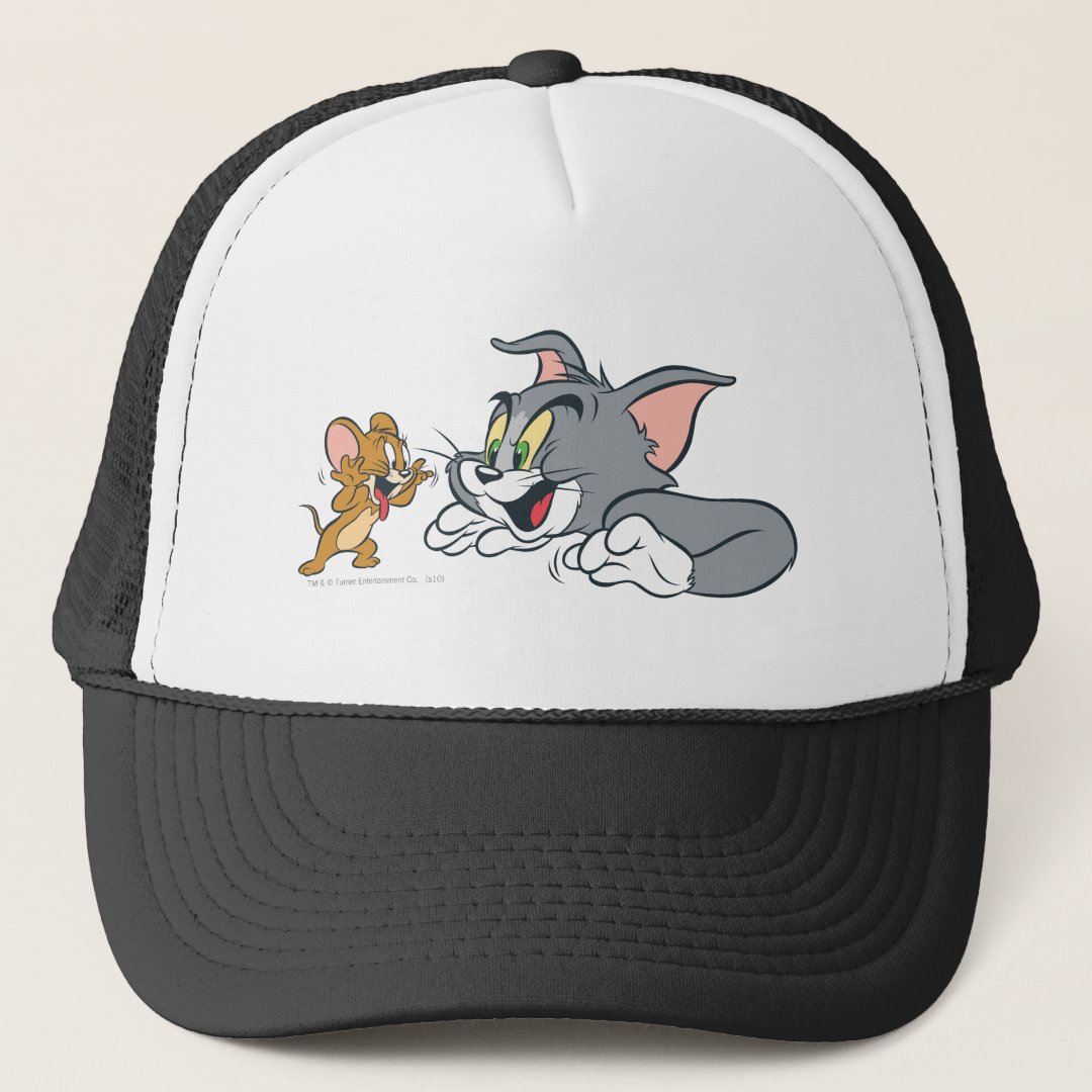 Tom and Jerry Make Faces Trucker Hat | Zazzle