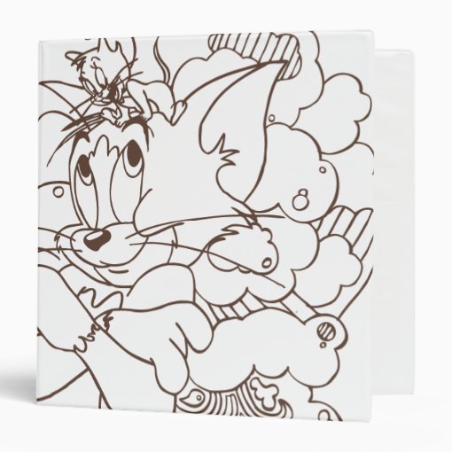 Tom and Jerry Outline Binder | Zazzle