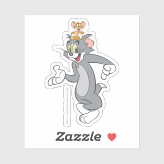 Tom and Jerry Pair Sticker | Zazzle