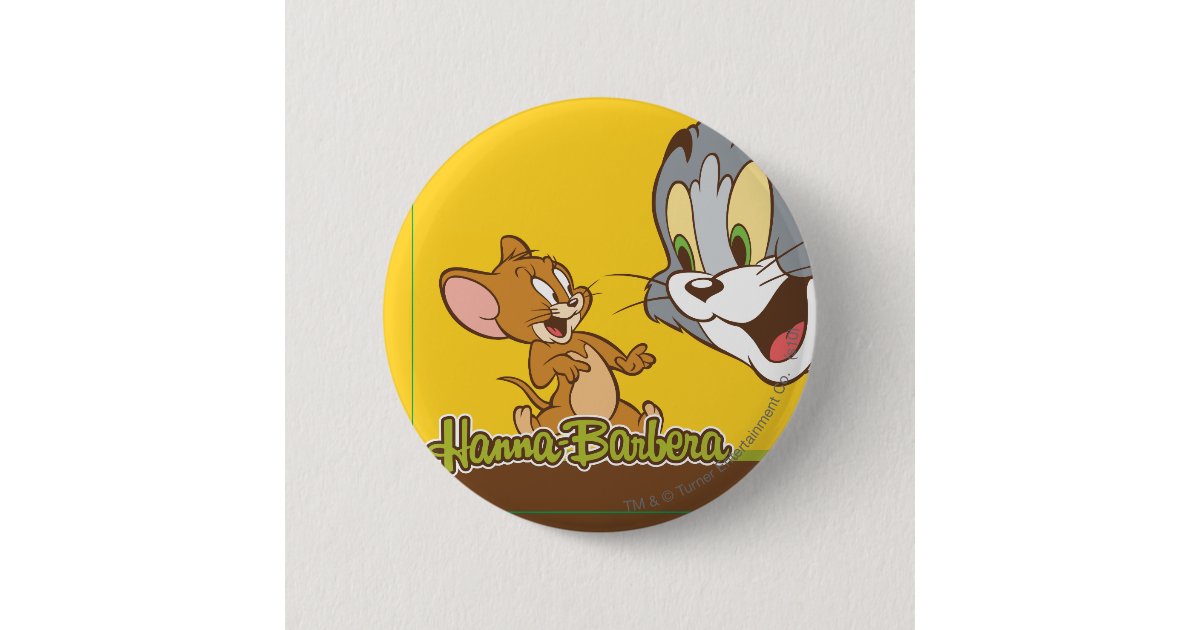 Tom And Jerry Pinback Button | Zazzle