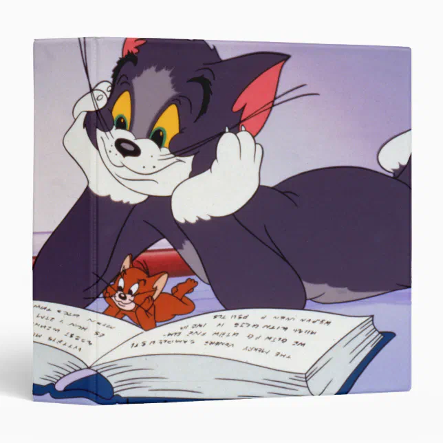 Tom And Jerry Reading Book Autographed Binder | Zazzle