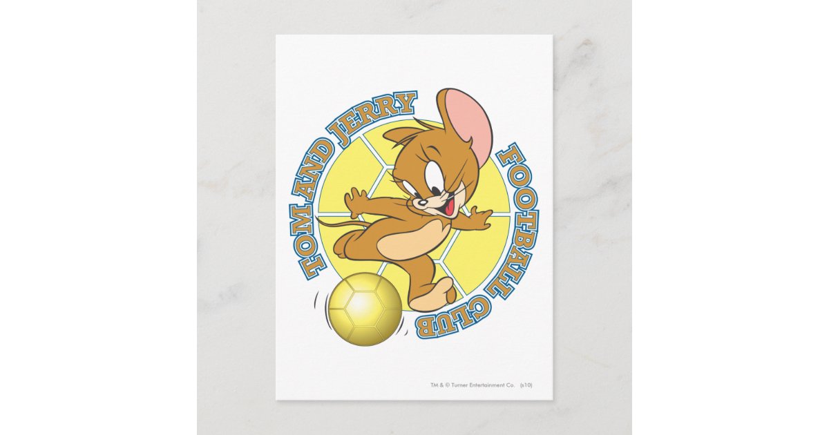 Tom and Jerry Soccer (Football) 4 Postcard | Zazzle