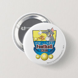 Tom and Jerry Soccer (Football) 5 Button | Zazzle