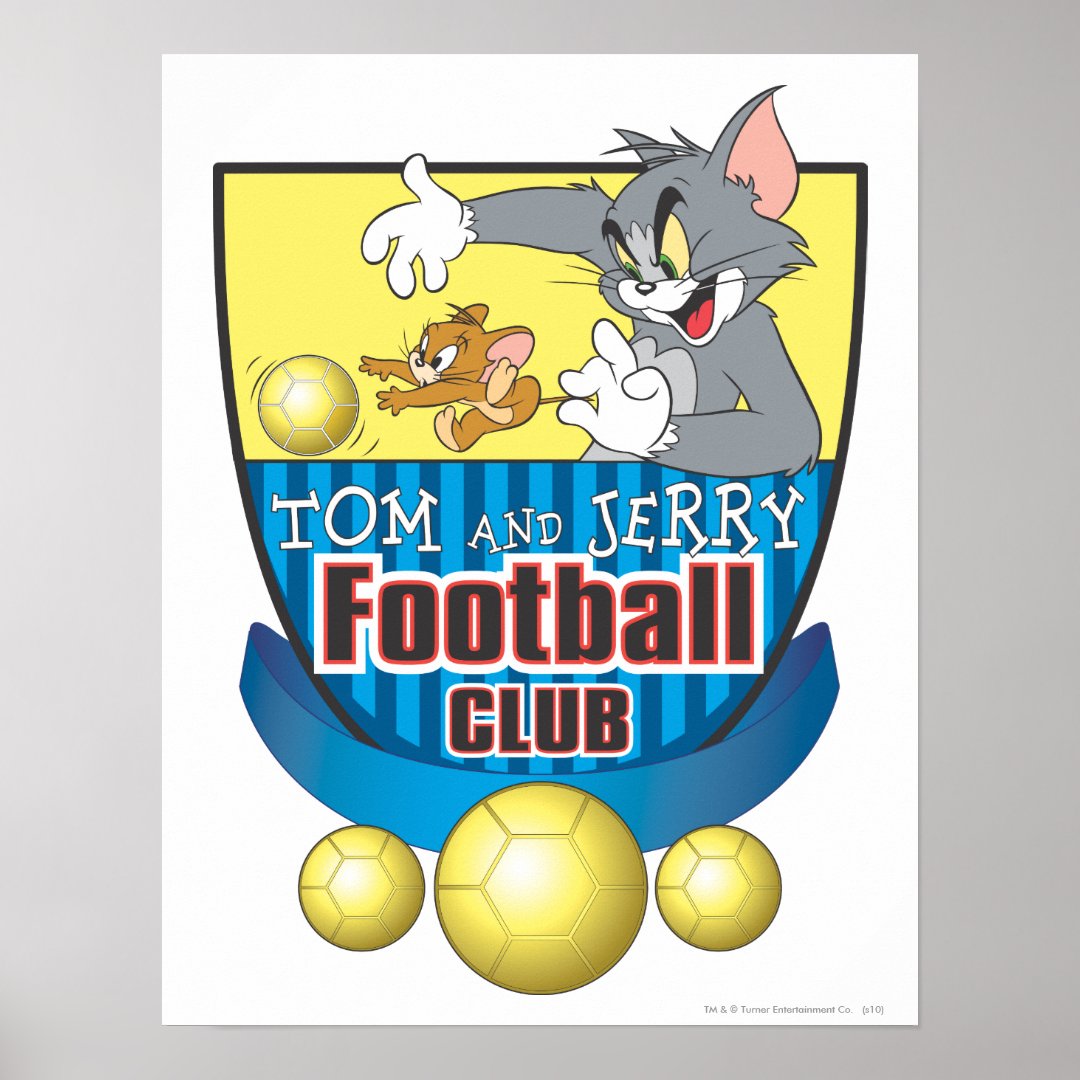 Tom and Jerry Soccer (Football) 5 Poster | Zazzle