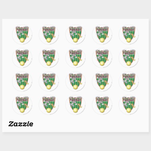 Tom and Jerry Soccer (Football) 6 Classic Round Sticker | Zazzle