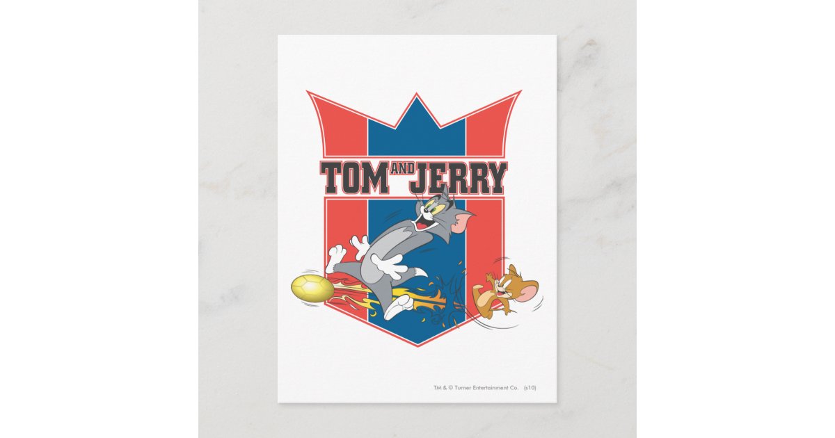Tom and Jerry Soccer (Football) 7 Postcard | Zazzle