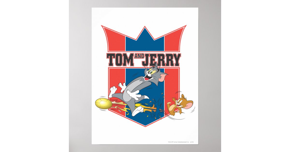 Tom and Jerry Soccer (Football) 7 Poster | Zazzle